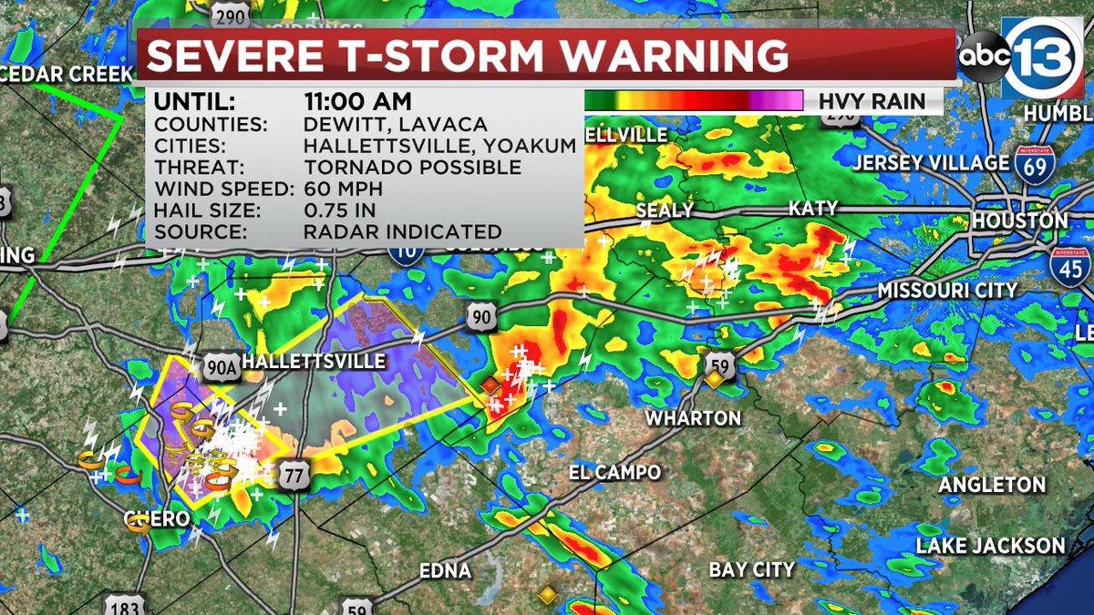Kevin Roth on Twitter: "We have our first (but likely not our last) Severe Thunderstorm Warning ...