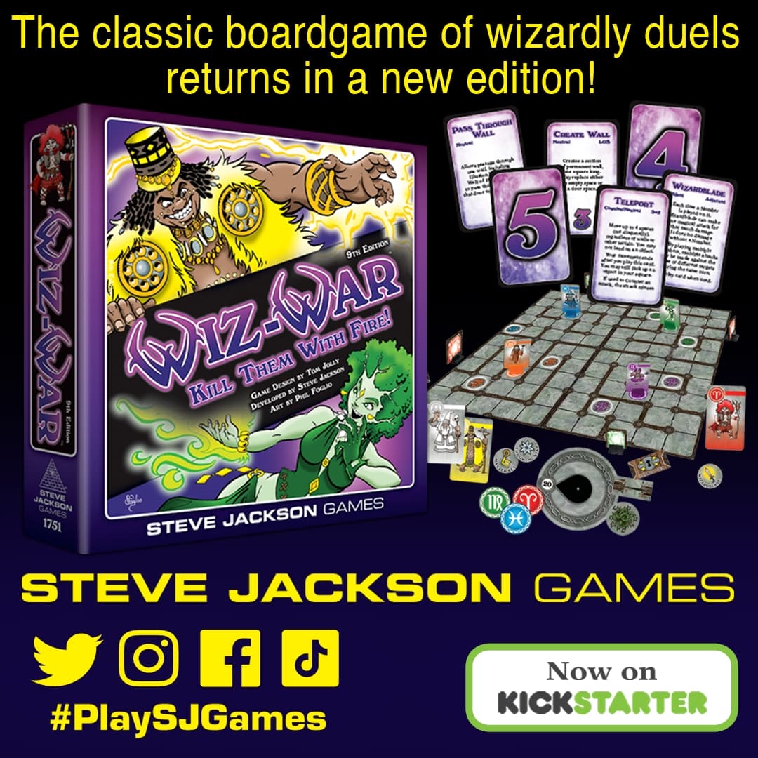 Steve Jackson Games on Twitter: "Wiz-War is funded! Now is the chance to get the new edition of ...