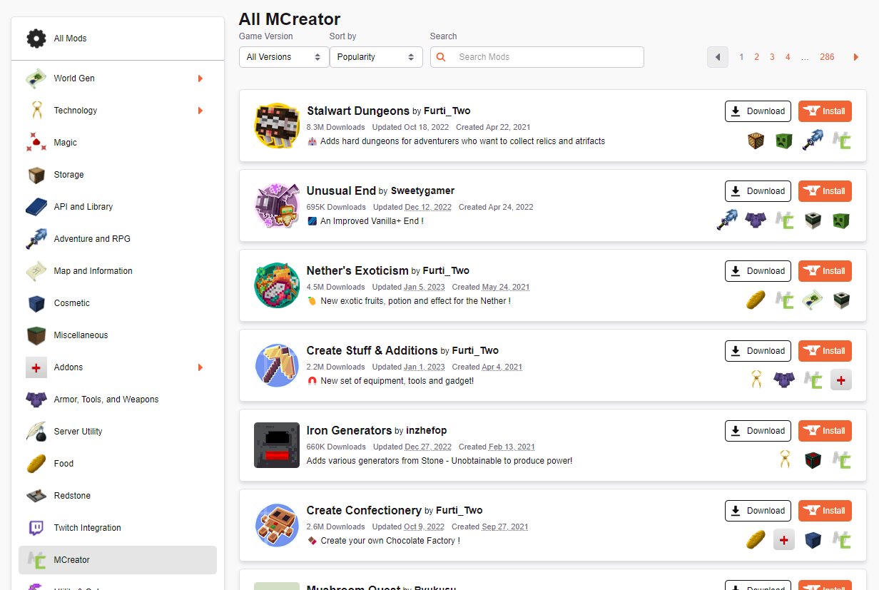 Pylo on Twitter: "Alongside the official #MCreator's website, there are other places where one ...