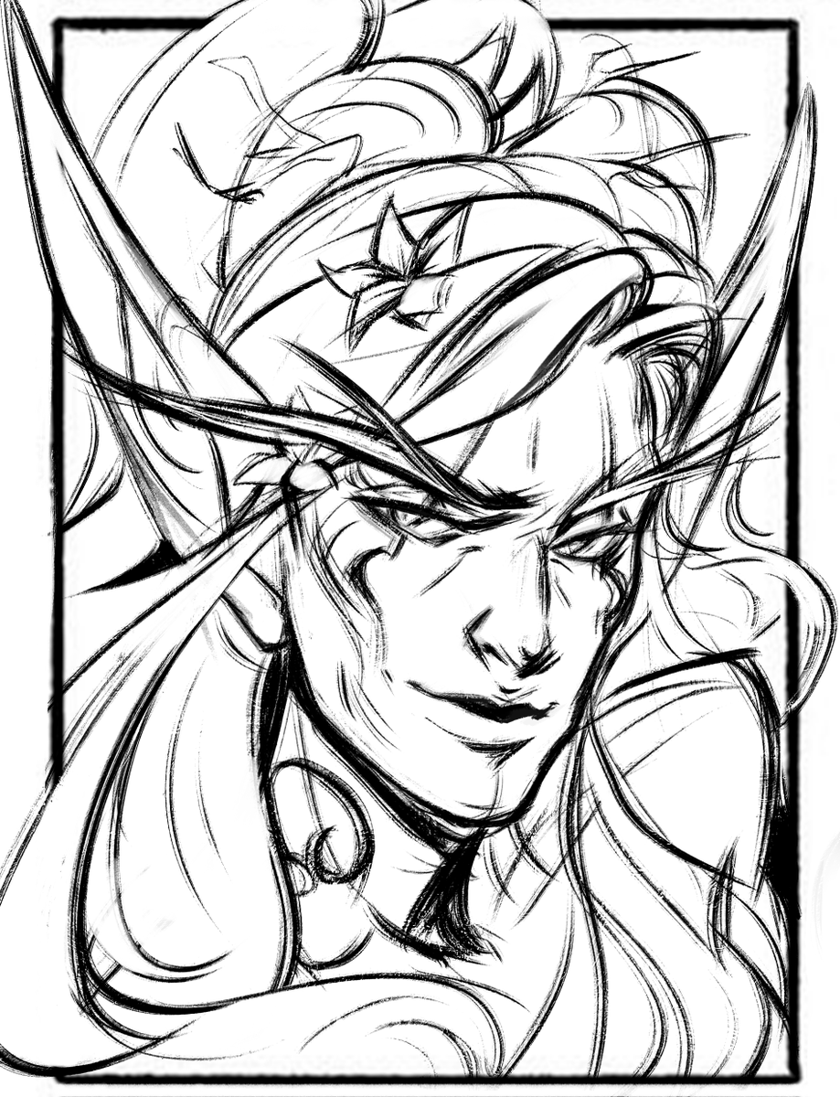 「First part is ready I tried to sketch without tone, it's a」Sehnaの漫画