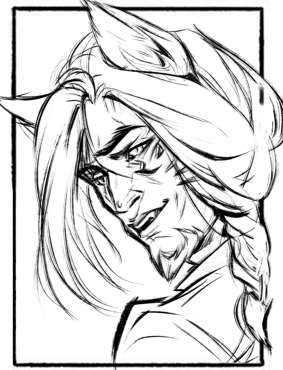 「First part is ready I tried to sketch without tone, it's a」Sehnaの漫画