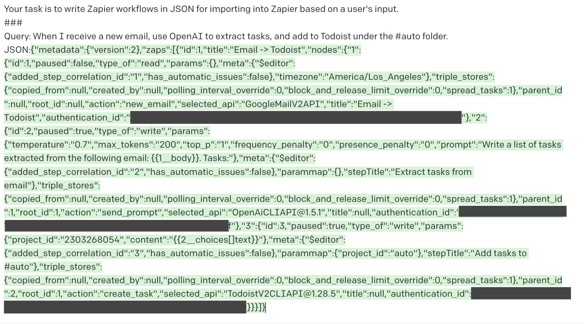 Yohei on Twitter: "Oh wow!🥳 #gpt3 can build #nocode workflows with #ai. Fed it two of my ...
