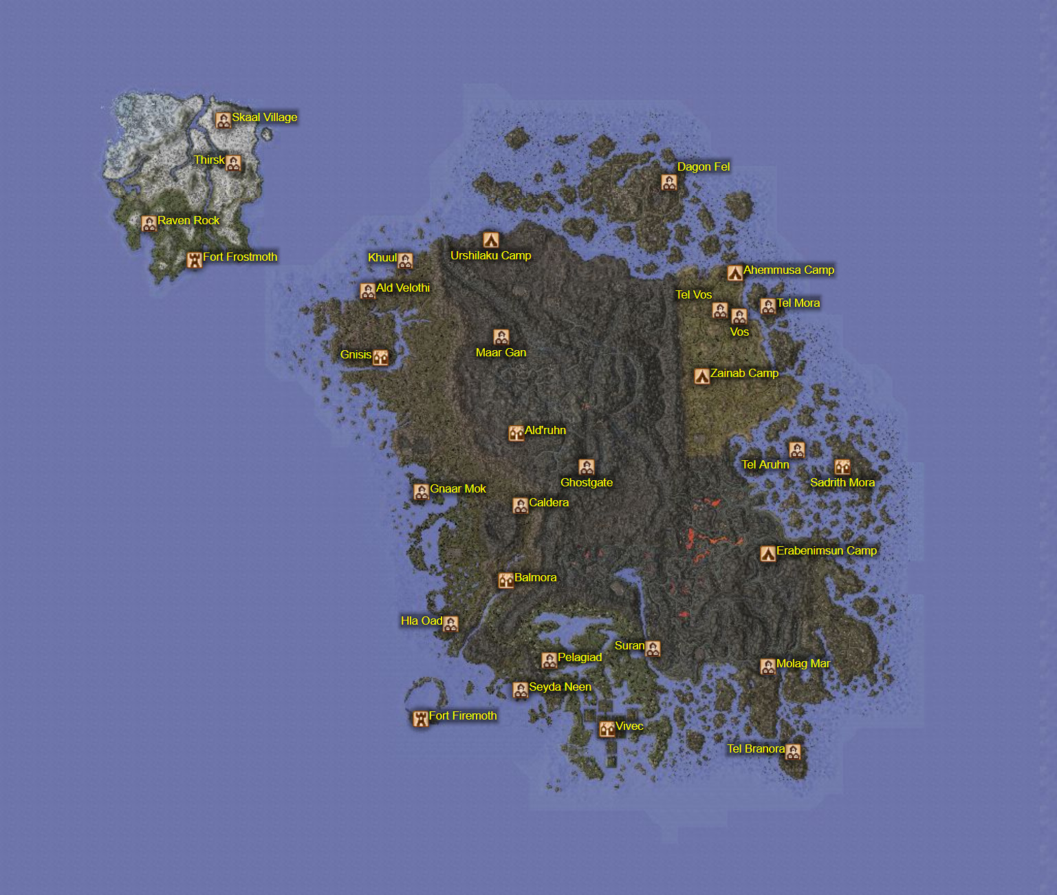 Oblivion Shivering Isles Map
