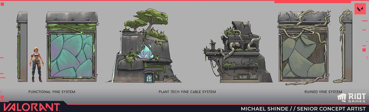 Jumaralo Hex on Twitter: "Lotus Map Concept & Development Art - VALORANT by Michael Shinde https ...