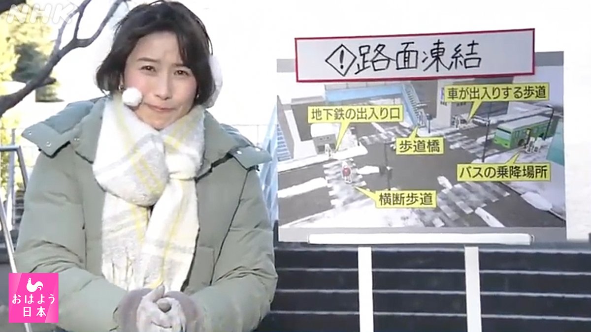 ナンガ(^O^)σ on Twitter: "RT @nhk_ohayou: ☃北海道～中国地方で大雪・暴風雪☃ 全国的に厳しい冷え込みで路面が凍結し、歩道橋や横断歩道などは滑りやすいのでお気 ...