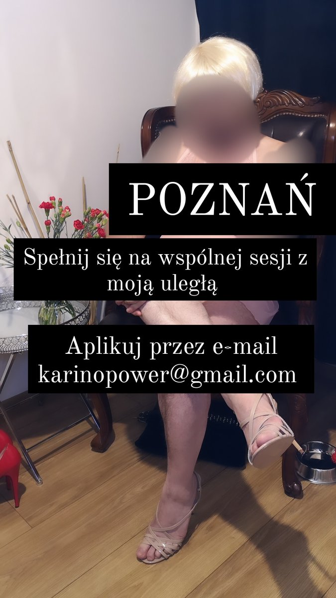 Mistress Karino on Twitter: "RT @Mistress_Karino: POZNAŃ SESJE FORCED BI Aplikuj przez email ...