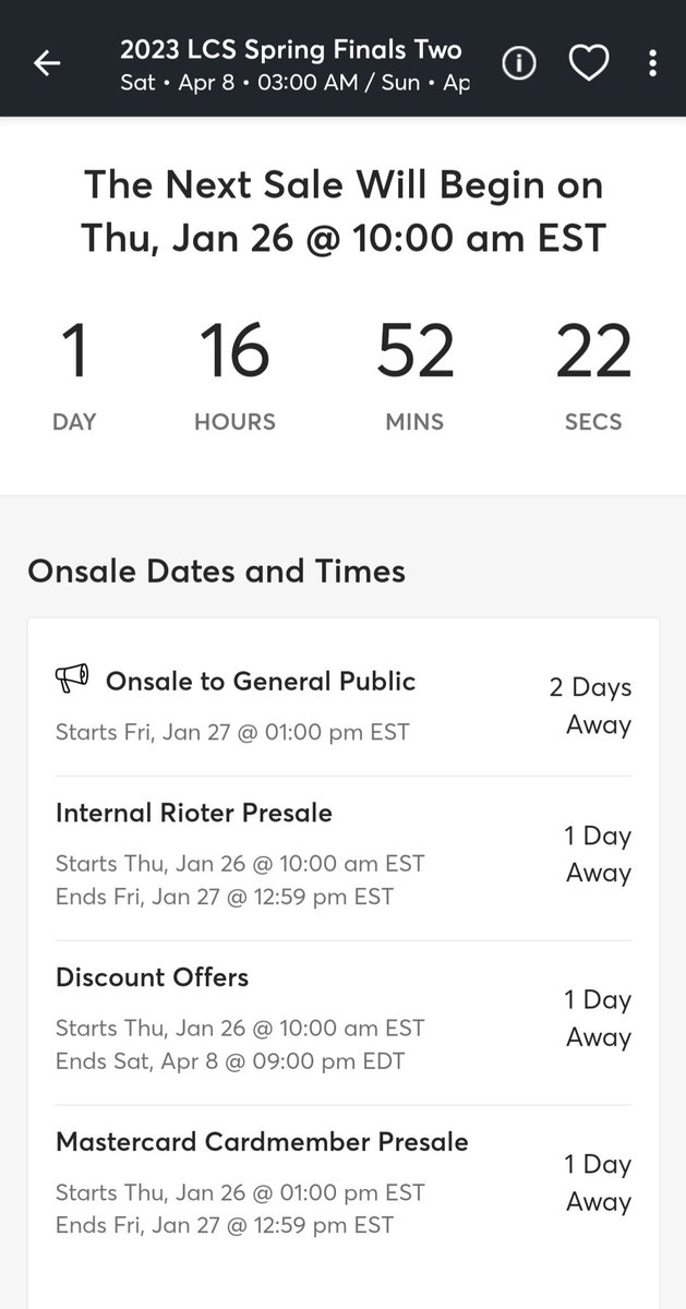 angie 💫 #NAmen on Twitter: "is it odd that the #LCS Summer finals tickets are only selling two ...