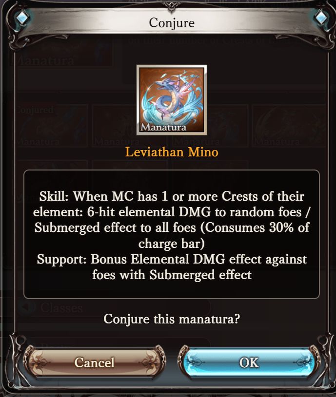 Granblue EN (Unofficial) on Twitter: "Leviathan Mino Skill: When MC has 1 or more Crests of ...