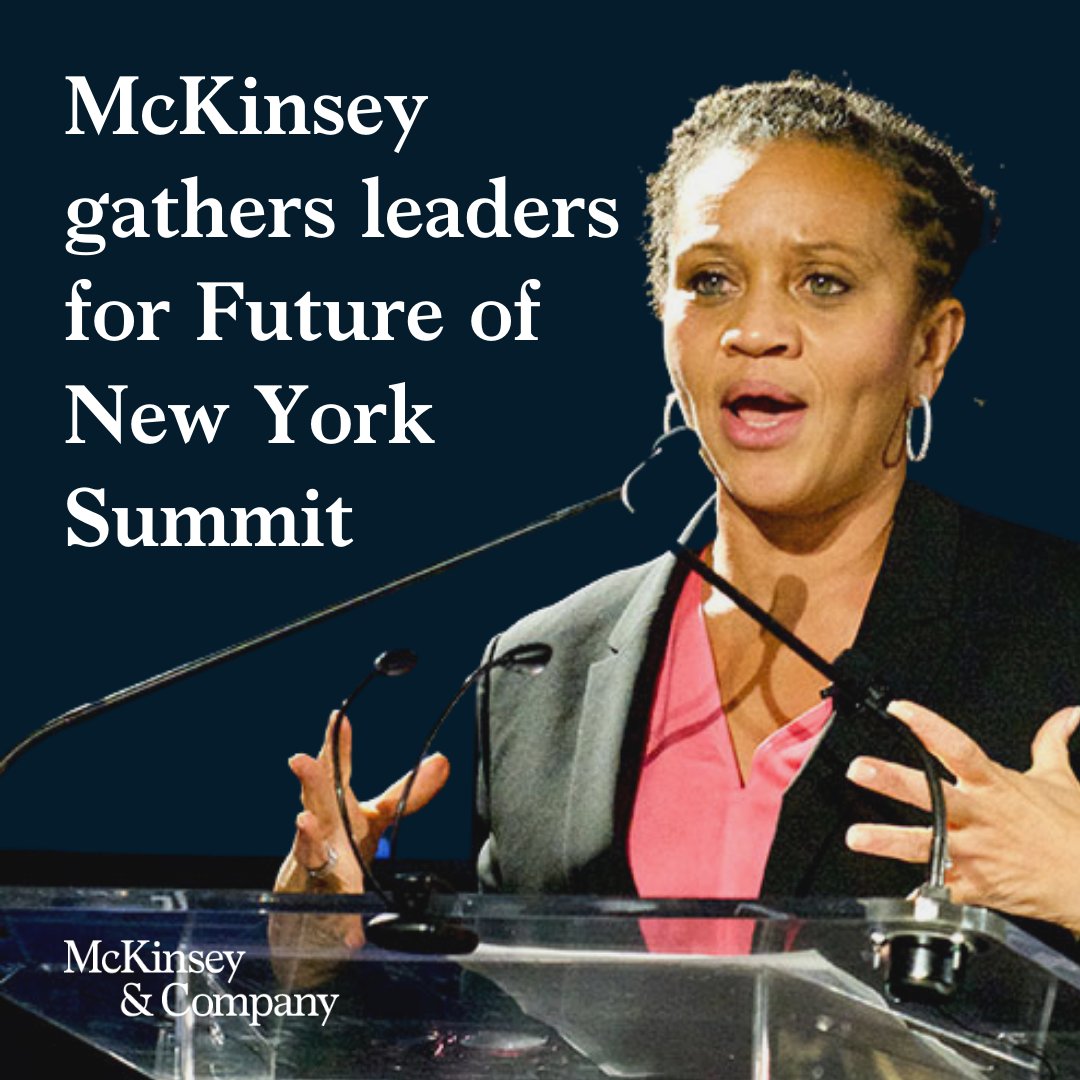 McKinsey & Company on Twitter: "McKinsey gathered leading New Yorkers in an important call to ...
