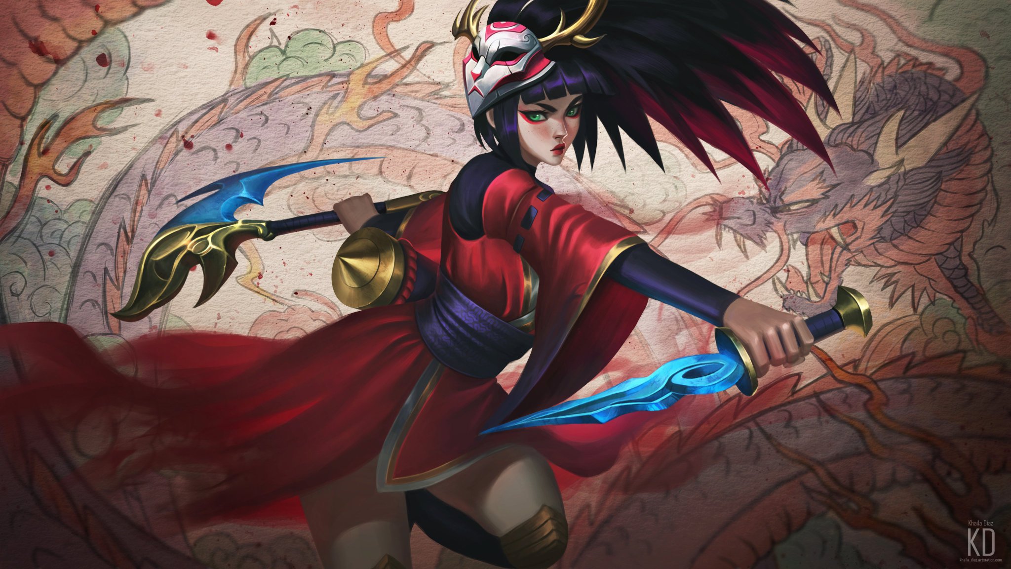 KD Chan on Twitter: "Blood Moon Akali 🩸👹 https://t.co/b227N4wDW1" / Twitter