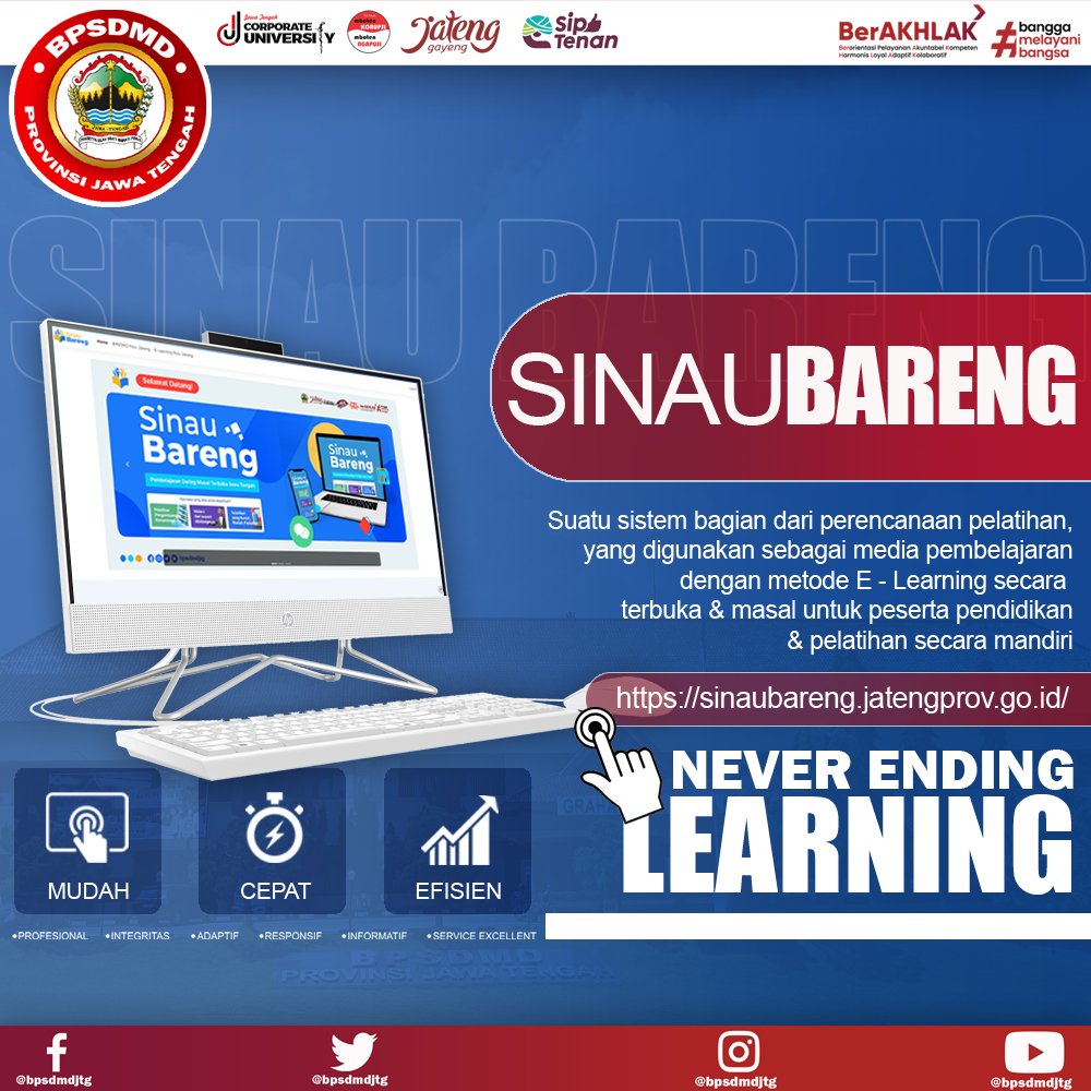 BPSDMD PROV. JATENG on Twitter: "SINAUBARENG Merupakan sistem bagian dr Perencanaan Pelatihan yg ...