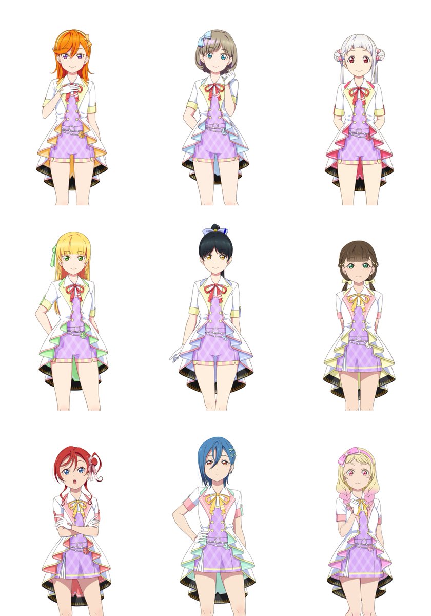 Zehel on Twitter: "#SIF2 Outfits Preview featuring all 40 girls including Yu Takasaki! Check out ...