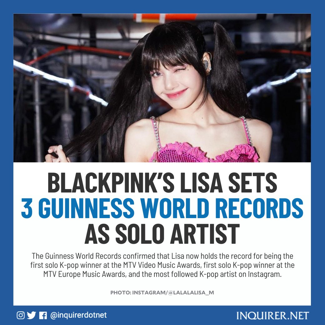 Lisa of K-pop girl group Blackpink has reached another milestone in her ...