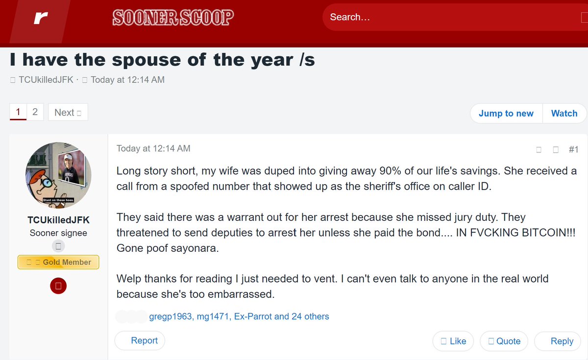 Message Board Geniuses on Twitter: "Welp....looks like there will be no early retirement for ...