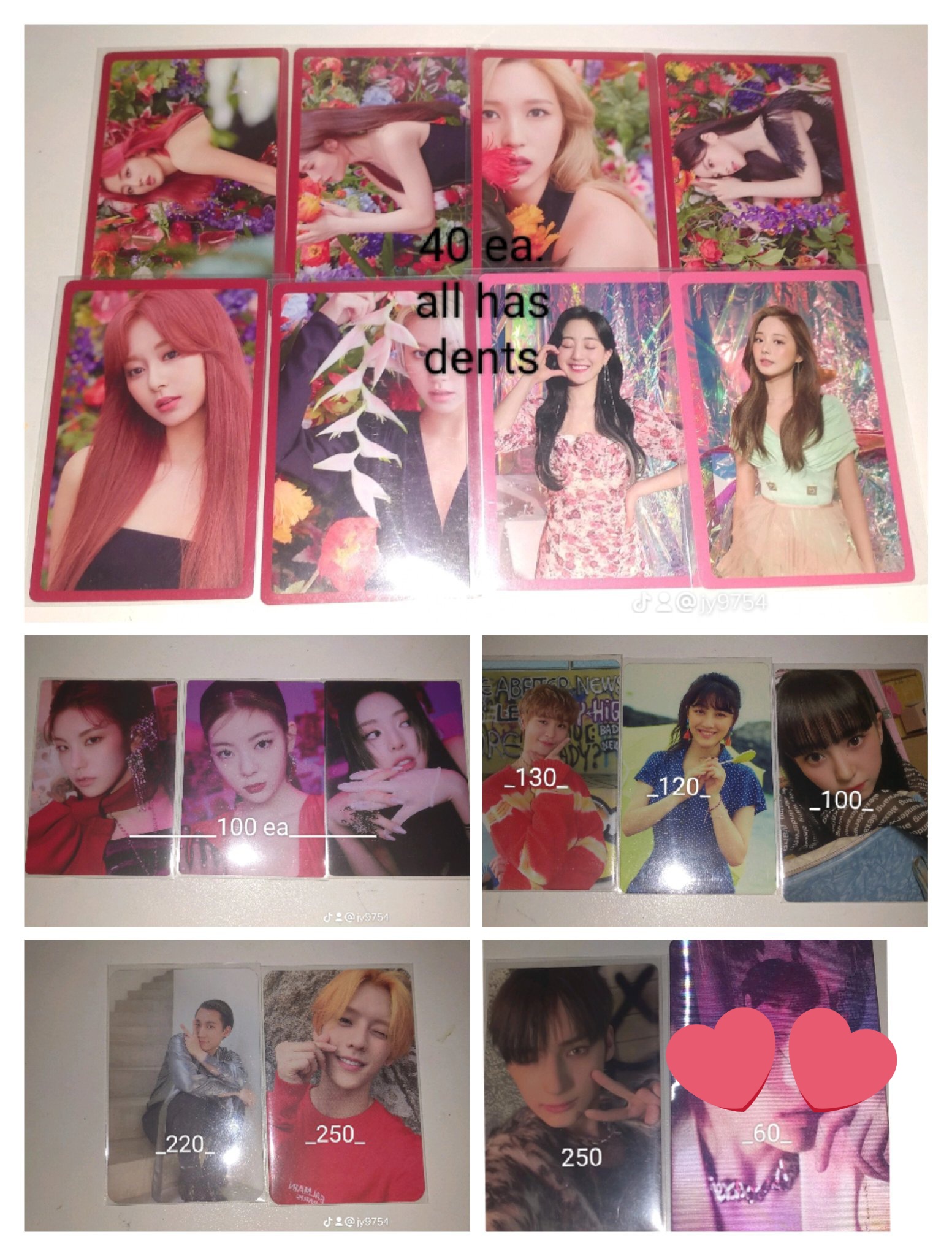 jy9754 on Twitter: "WTS LFB Photocards/postcards for sale! All are official! Some pcs has dents ...