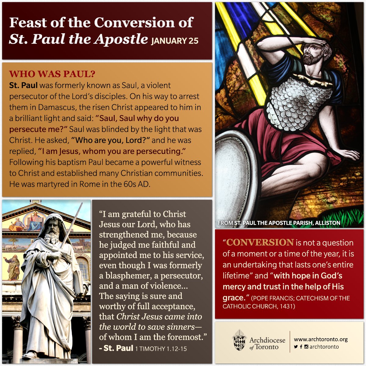 Archdiocese of Toronto on Twitter: "#INFOGRAPHIC: The #Feast of the ...