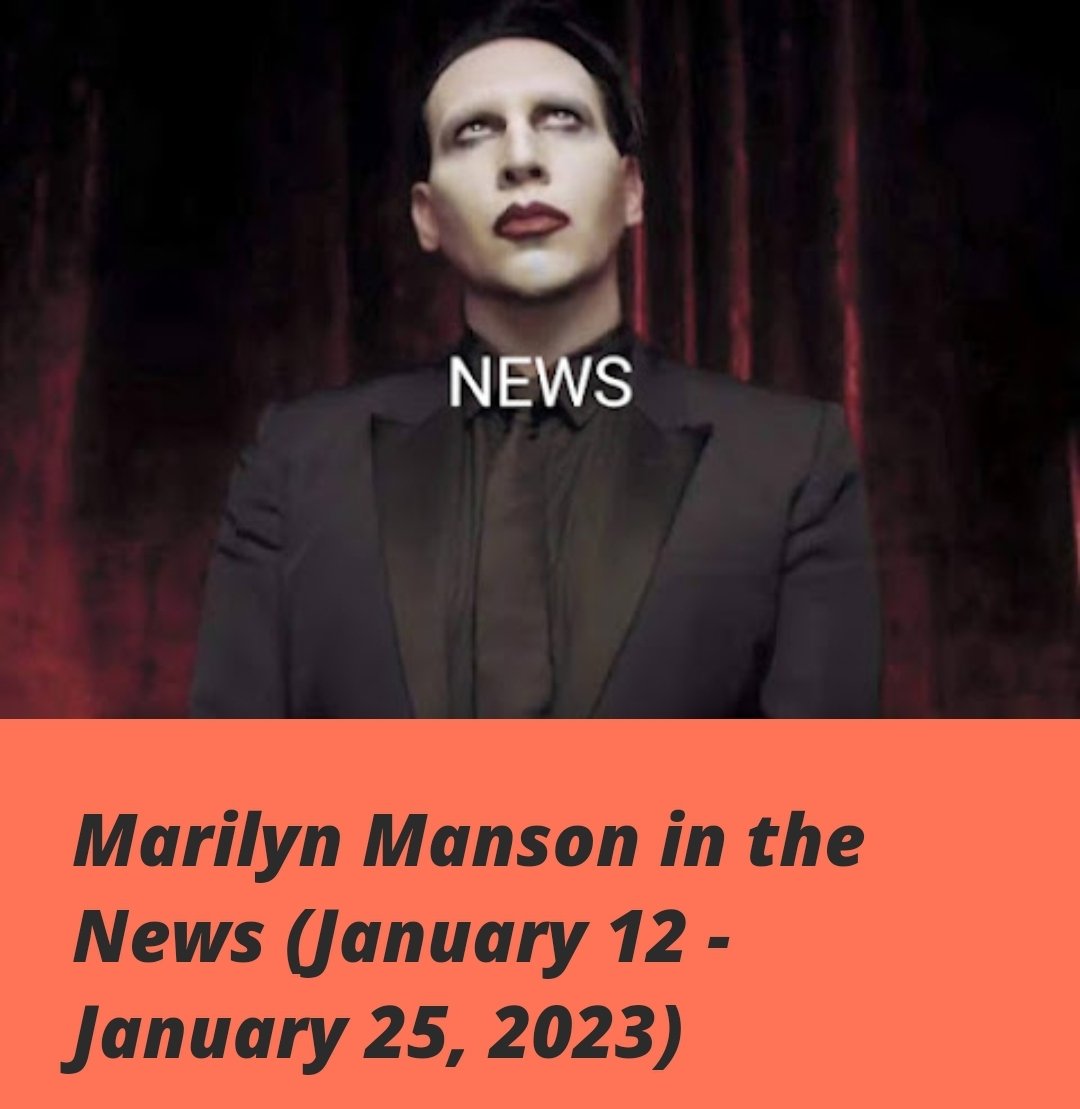Marilyn Manson Uncanceled on Twitter: Marilyn Manson Uncanceled on Twitter: