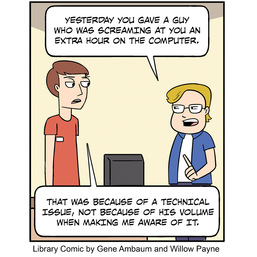 Library Comic on Twitter: "Problem. #librarylife"