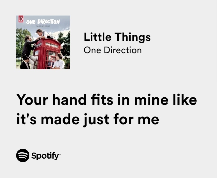 One Direction Little Things Lyrics