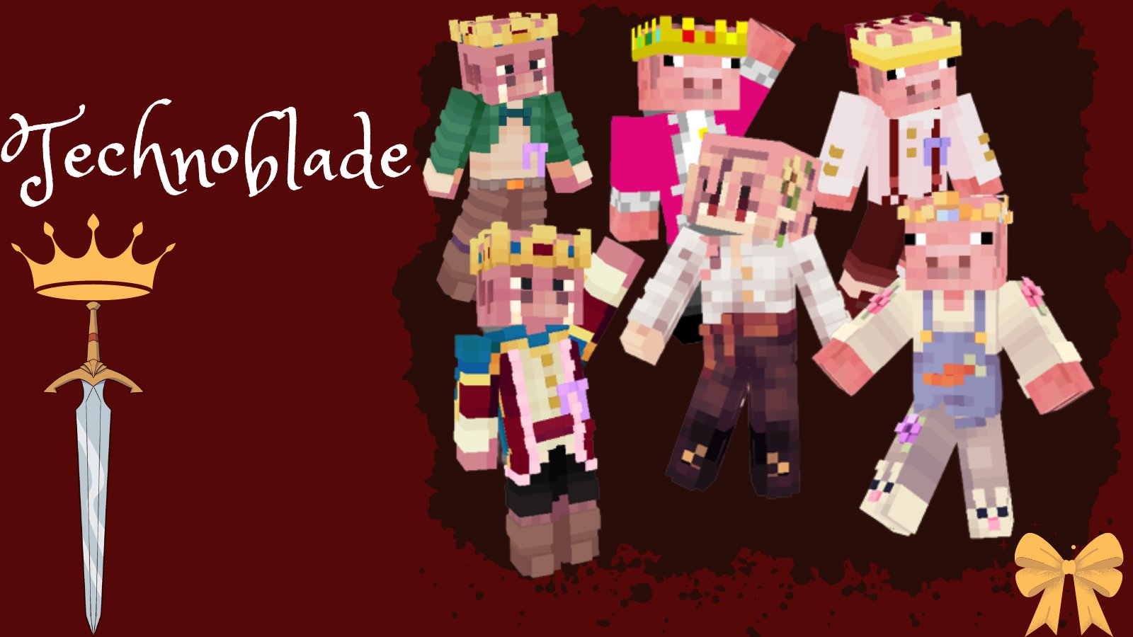 Technoblade Skin I Have A Mini Technoblade And A Mini Version Of My