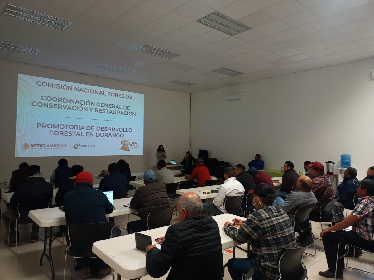 CONAFOR on Twitter: "En Durango 🌄 continúa la difusión de Reglas de Operación 2023. 👨🏫 Personas ...