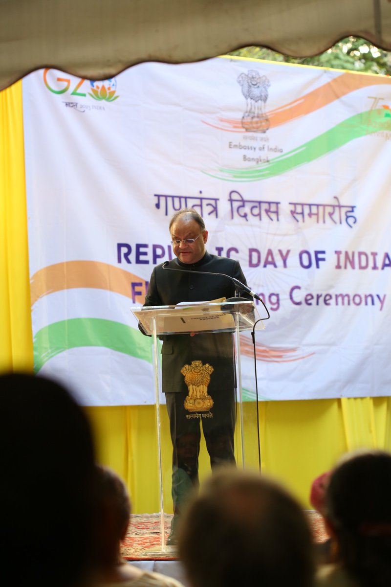 India In Thailand On Twitter 74th Republicday Of India Was