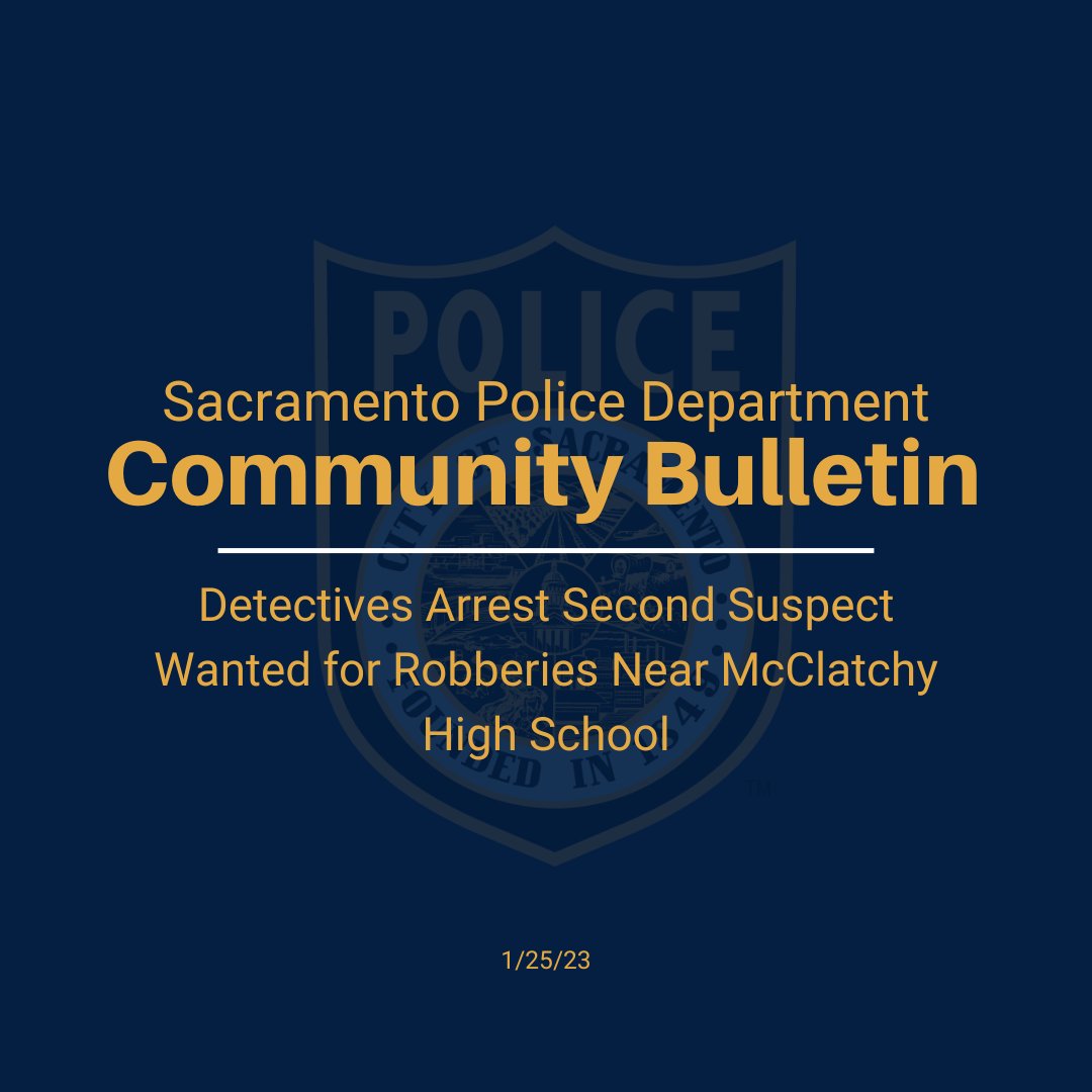 Sacramento Police Department On Twitter Earlier Today Sacramento