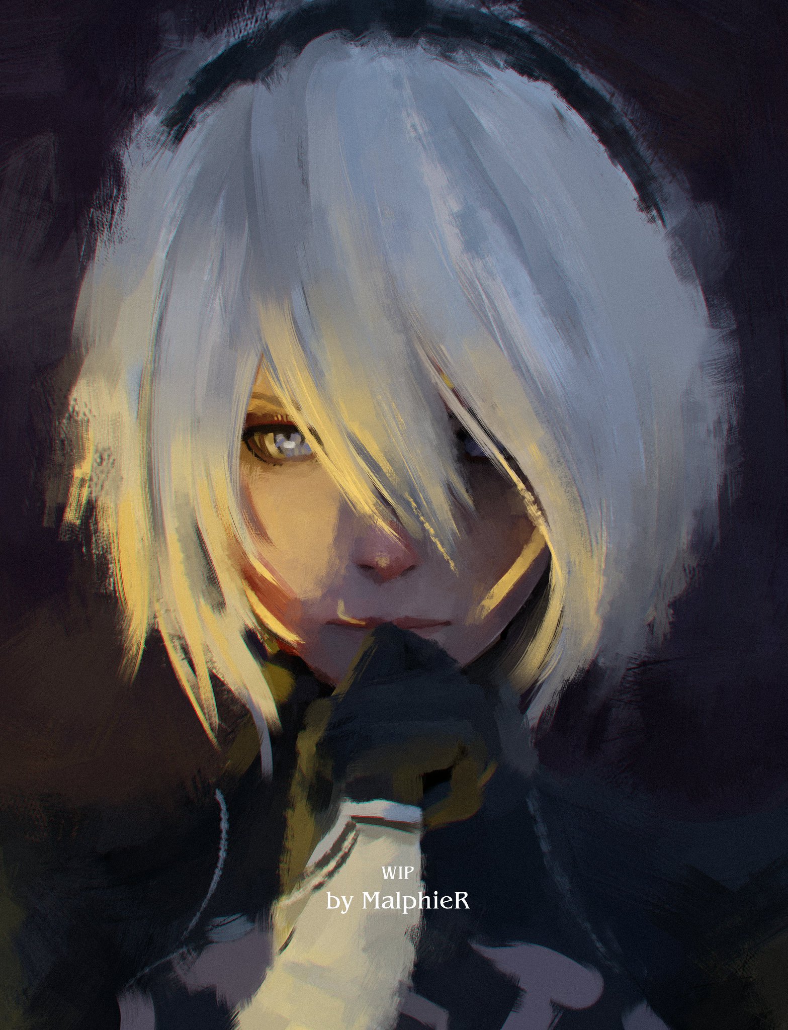 MalphieR 💫 on Twitter: "2B WIP https://t.co/uJg7w1BEQn" / Twitter