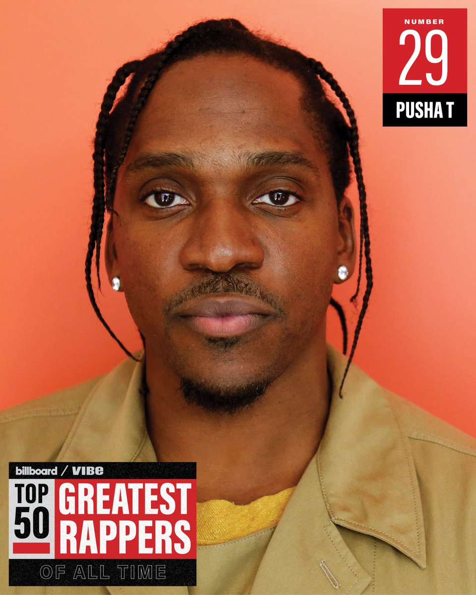 .@PUSHA_T is Billboard/VIBE’s No. 29 Greatest Rapper of All Time. 🌟 See ...