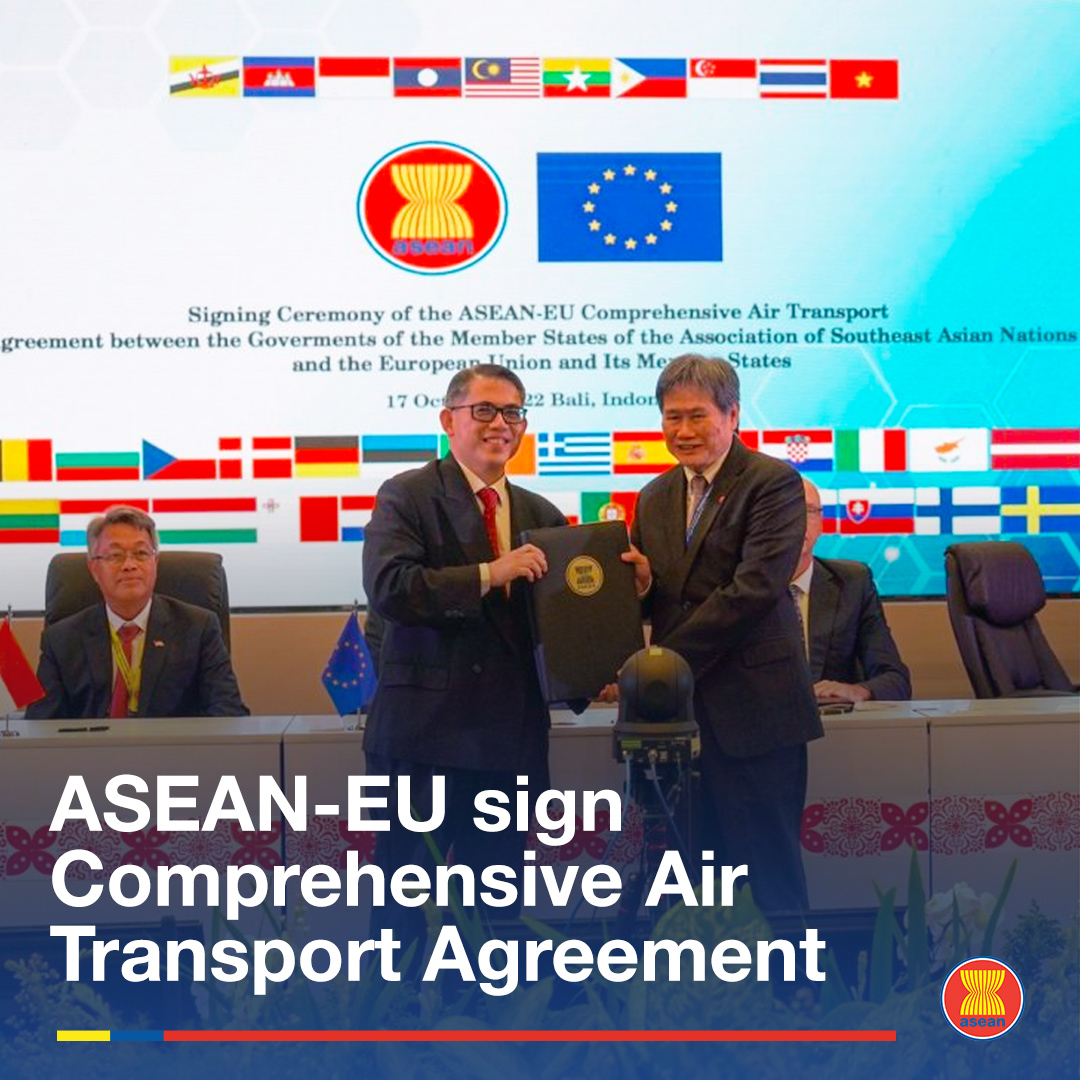 Asean On Twitter Signed In 2022 The Asean Eu Comprehensive Air