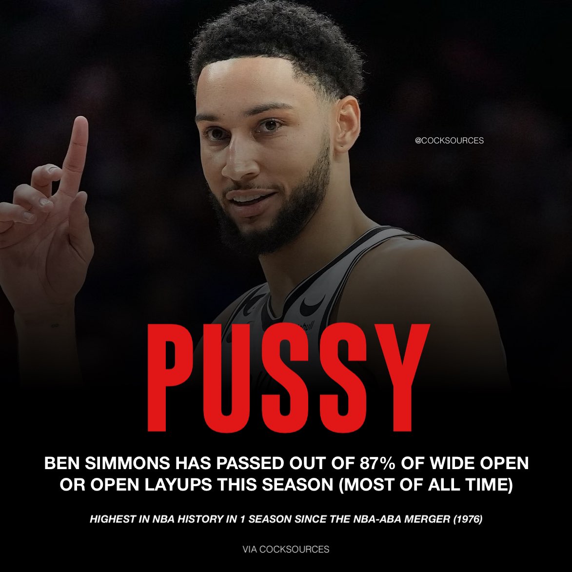 CockSources on Twitter: "Ben Simmons is really scared of the basket 😭😭 https://t.co/qgIvw5goy2 ...