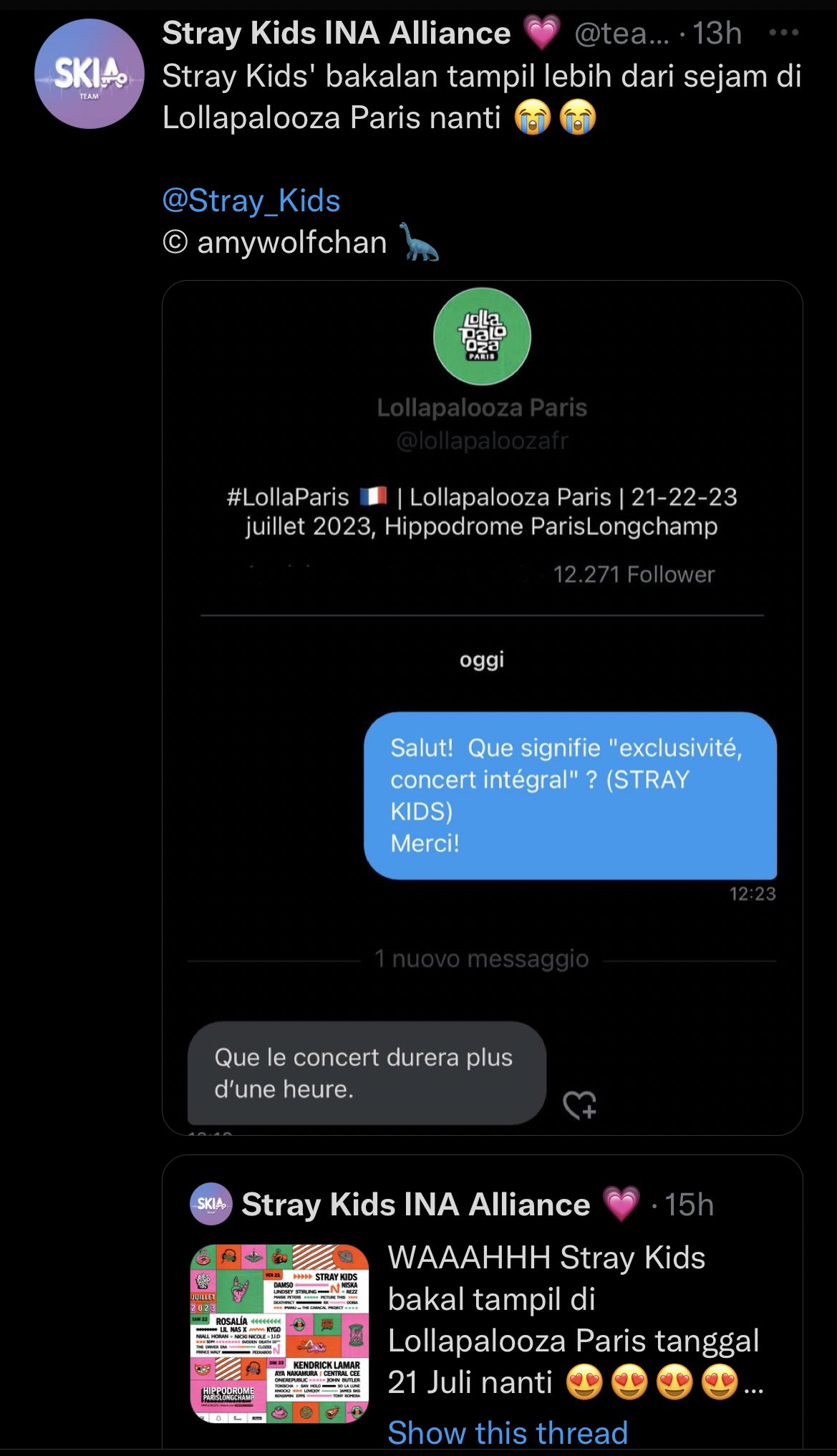 Story Kids on Twitter: "-tsk terharu 🥹 @Stray_Kids https://t.co/yzzbVA2pZR" / Twitter