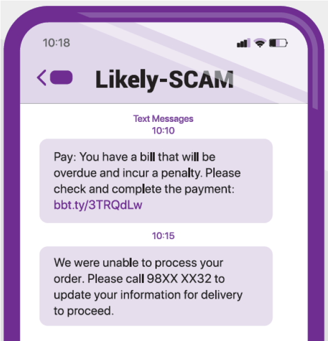 MCI on Twitter: "Received an SMS with a “Likely-SCAM” header? Think twice before you click on it ...