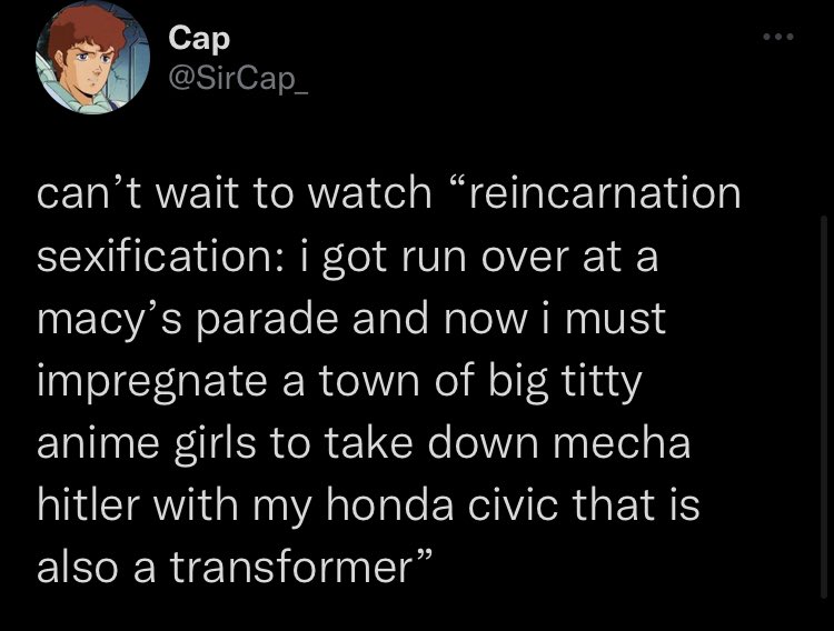 Cap on Twitter: "bringing this tweet i made a while ago back"