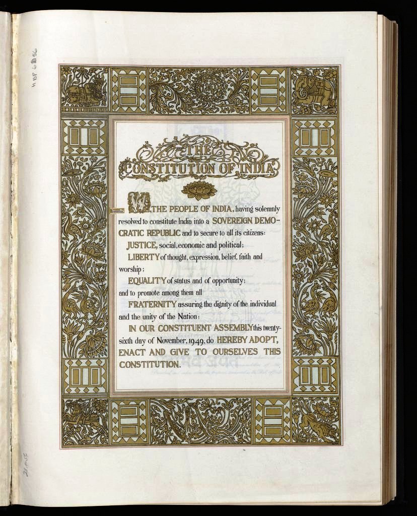 On 26 November 1949, the Constituent Assembly of India adopted The ...