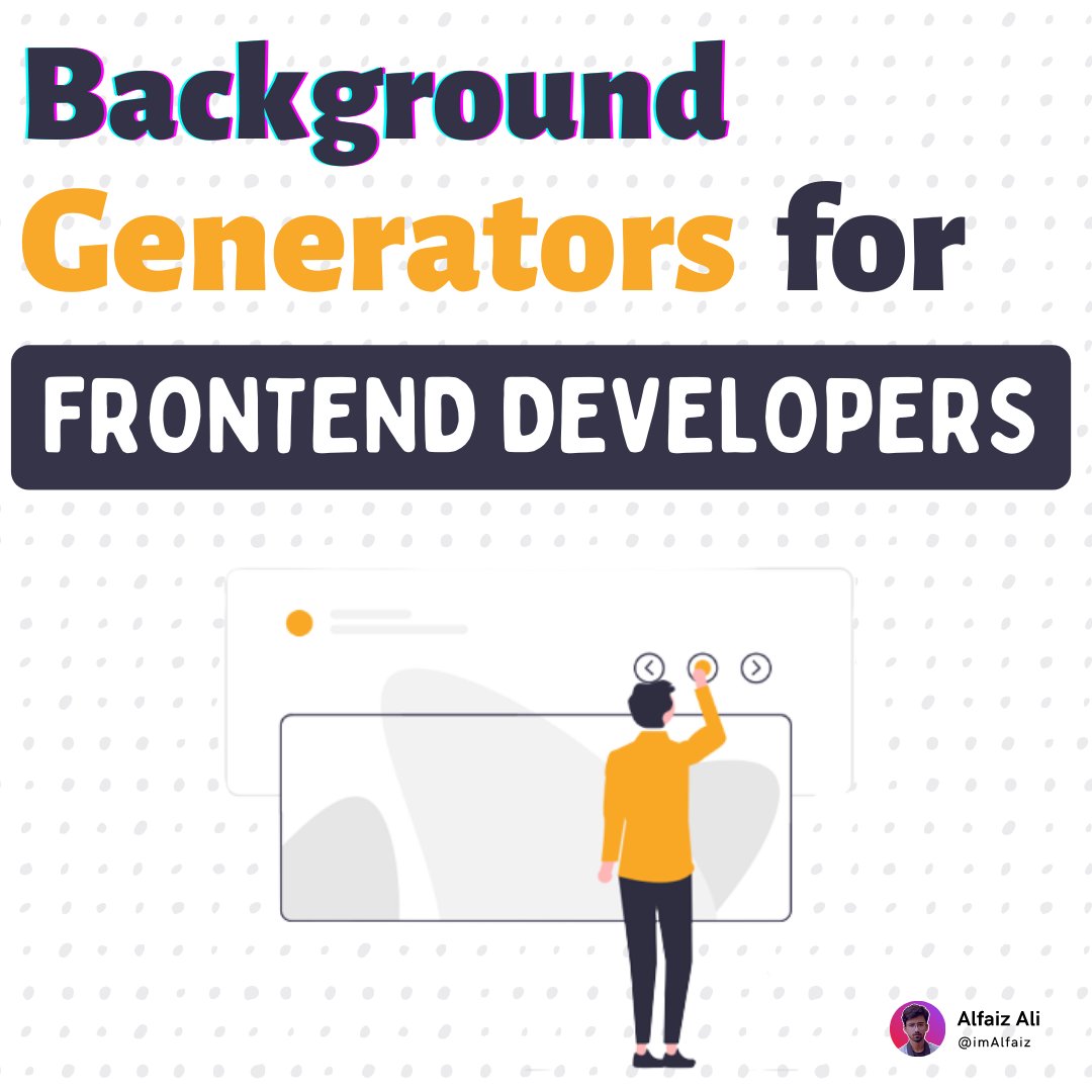 Background generator sites every frontend dev should know 🧵↓ - Thread ...