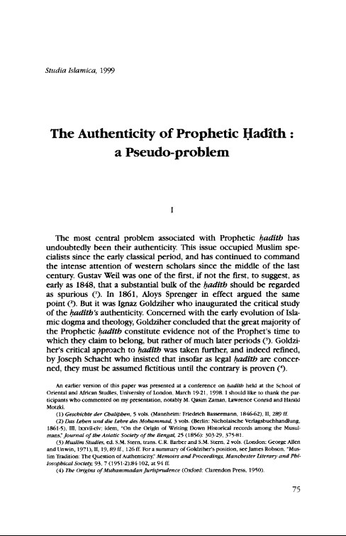 W. Hallaq, professor at Columbia University, in just 16 pages turns ...