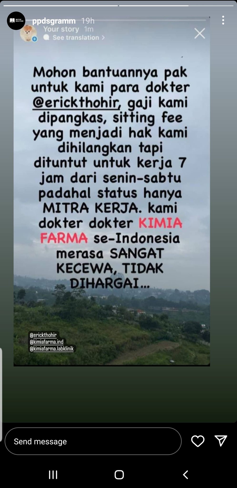 drn on Twitter: "Ini heboh nya baru di Instagram @instagram (@ ppdsgram), belum heboh di twitter ...