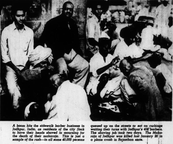 26-Jan, 1952: Jodhpur Maharaja Hanwant Singh was killed in a tragic air ...