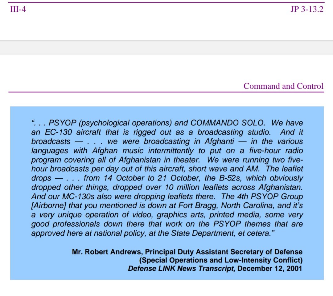 1. Psychological Operations - (Psyops) 10 January 2010 "This ...