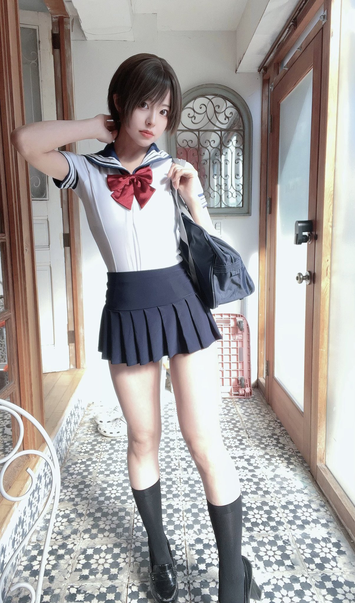 リュカ 🏹🌟 on Twitter: "毎朝目が合うJK🏫 #cosplay . https://t.co/JTwdEeSsDV" / Twitter