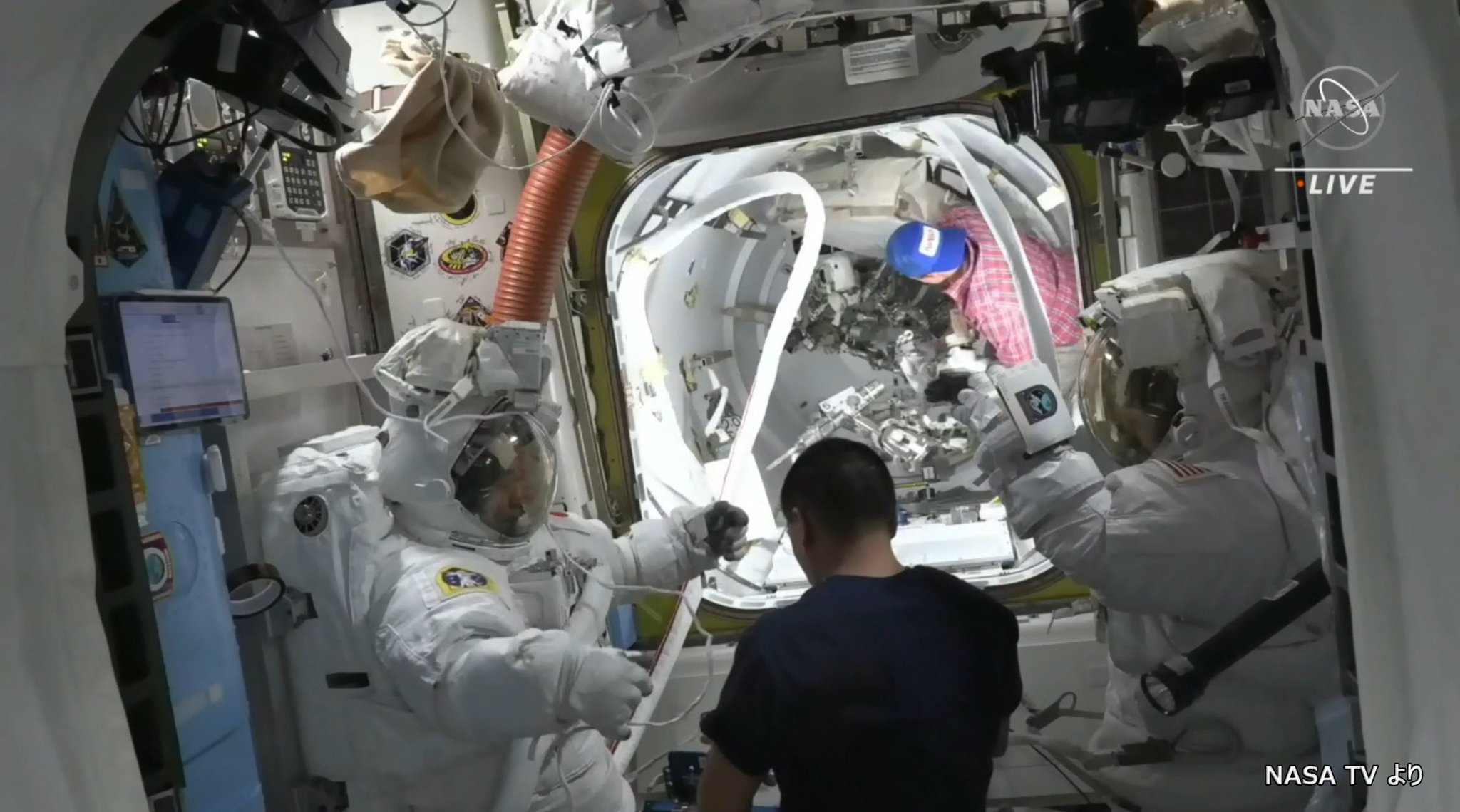 Humans in Space/JAXA on Twitter: "2日21時45分頃から3日4時26分頃（日本時間）にかけて #若田宇宙飛行士🧑‍🚀の2回目の船外活動が行われ、6時間41分に ...