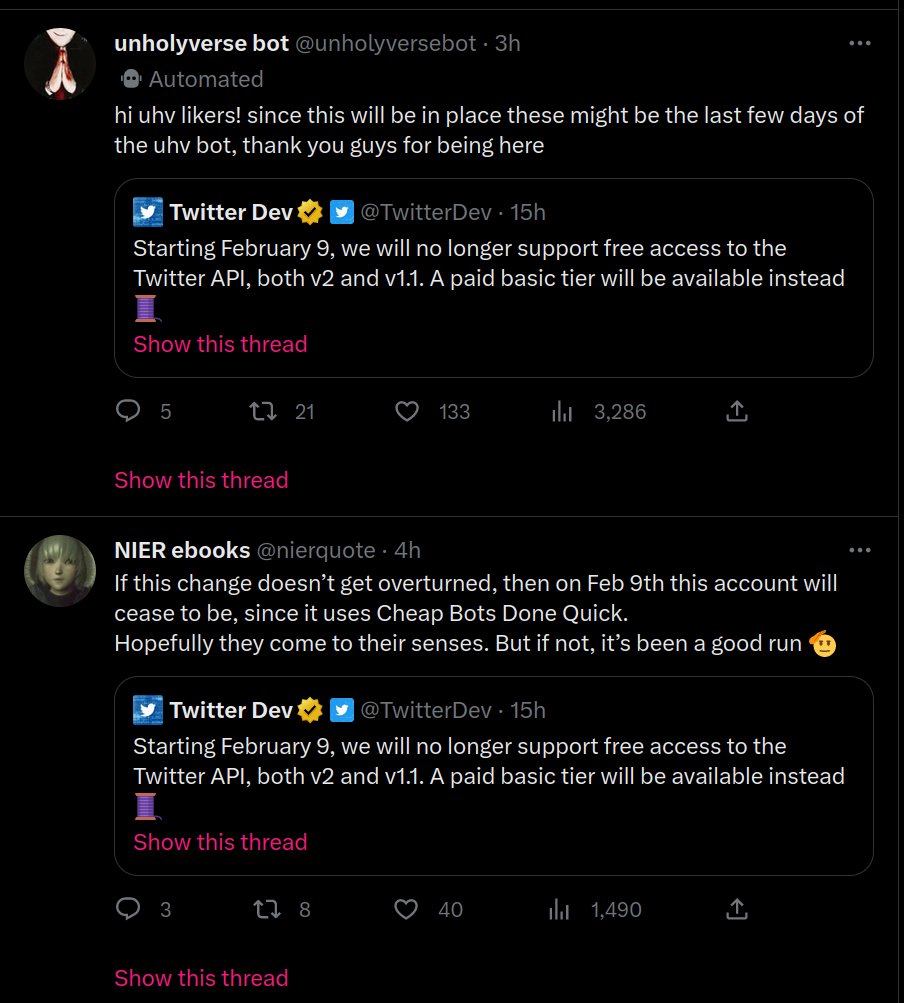 nobody on Twitter: "every little one of these accounts represents someone's efforts to make the ...