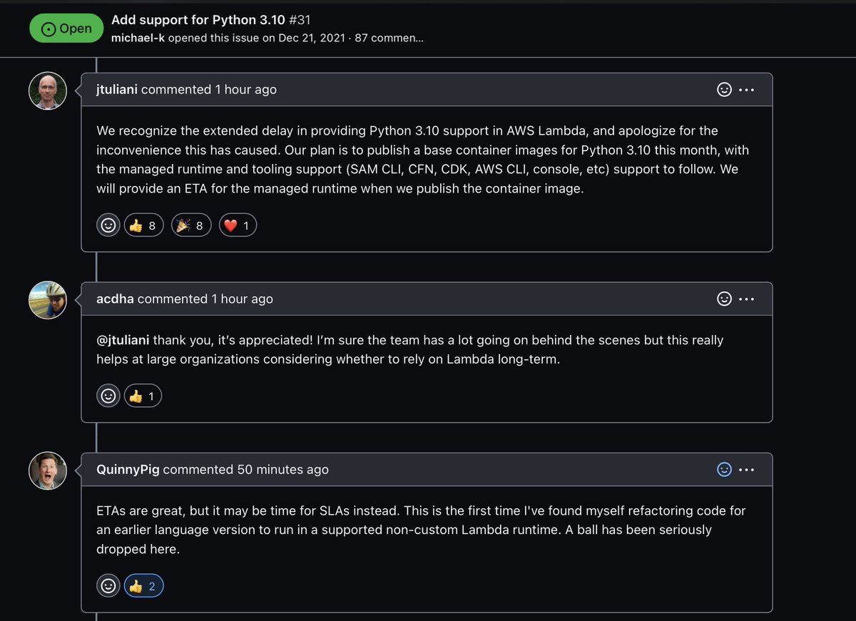 Louis Maddox on Twitter: "“A ball has been seriously dropped here” — @QuinnyPig 👏 https://github ...
