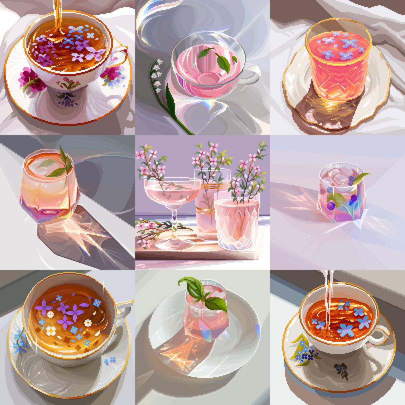 Jubilee ️ on Twitter: "all of my tea studies made with pixel art https://t.co/G0gPVXUDlc" / Twitter