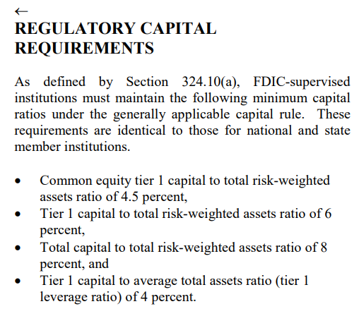 Regulatory Capital Definition