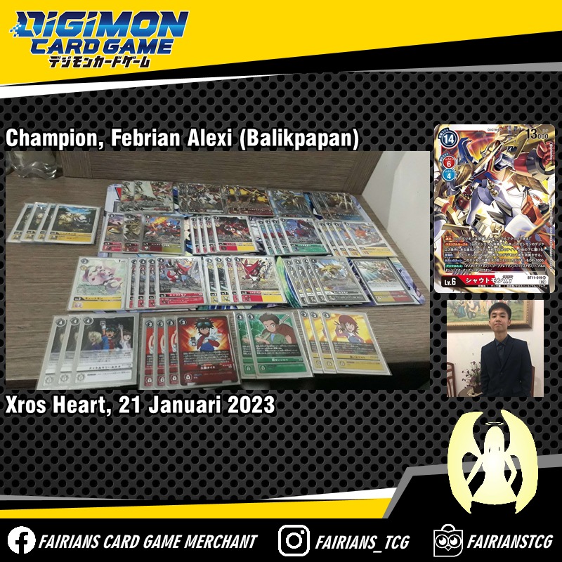 DigimonTCGIndonesia on Twitter: "Online Tournament held by Fairians, Semarang. January 21th 2023 ...