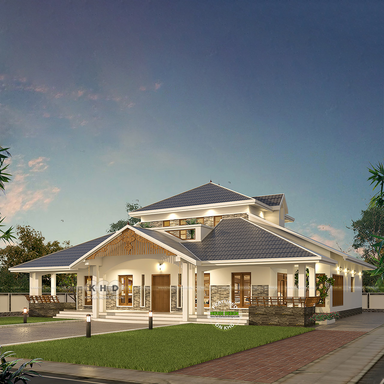 Kerala Traditional Single Storey Houses