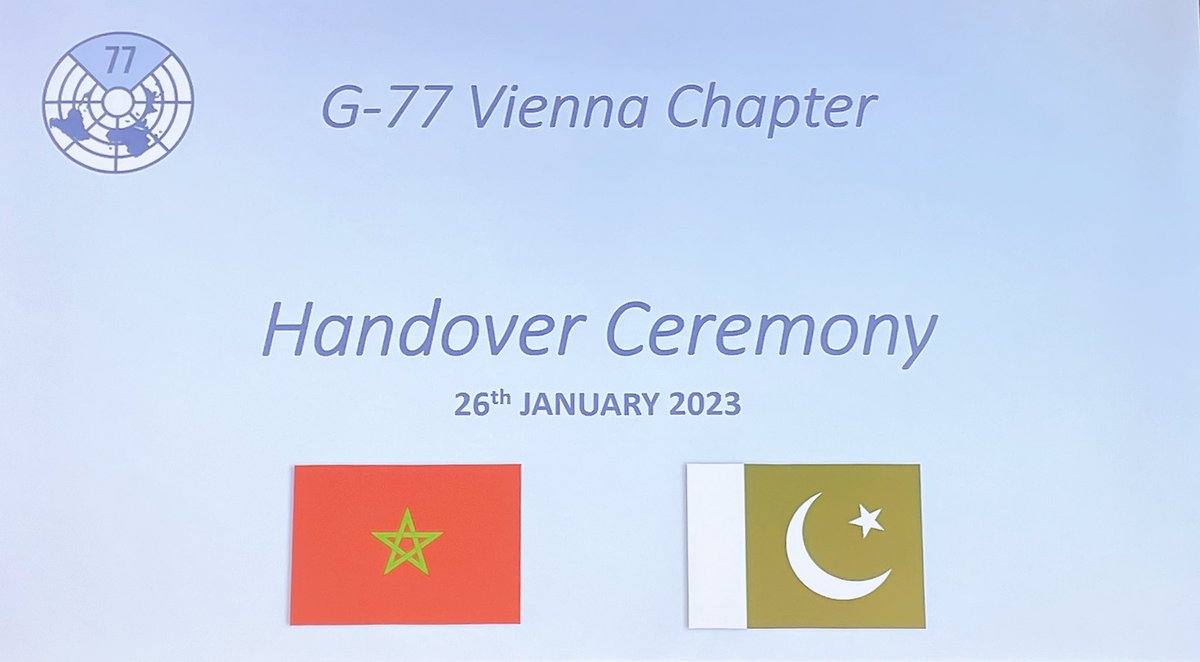 Permanent Mission of China in Vienna on Twitter: "1/2At today’s G77 Chairmanship handover ...