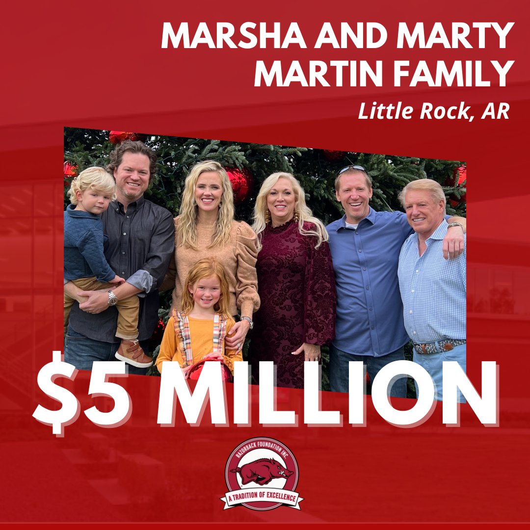 Razorback Foundation 🐗 on Twitter: "We are humbled to announce a $5 million gift from the Marsha ...